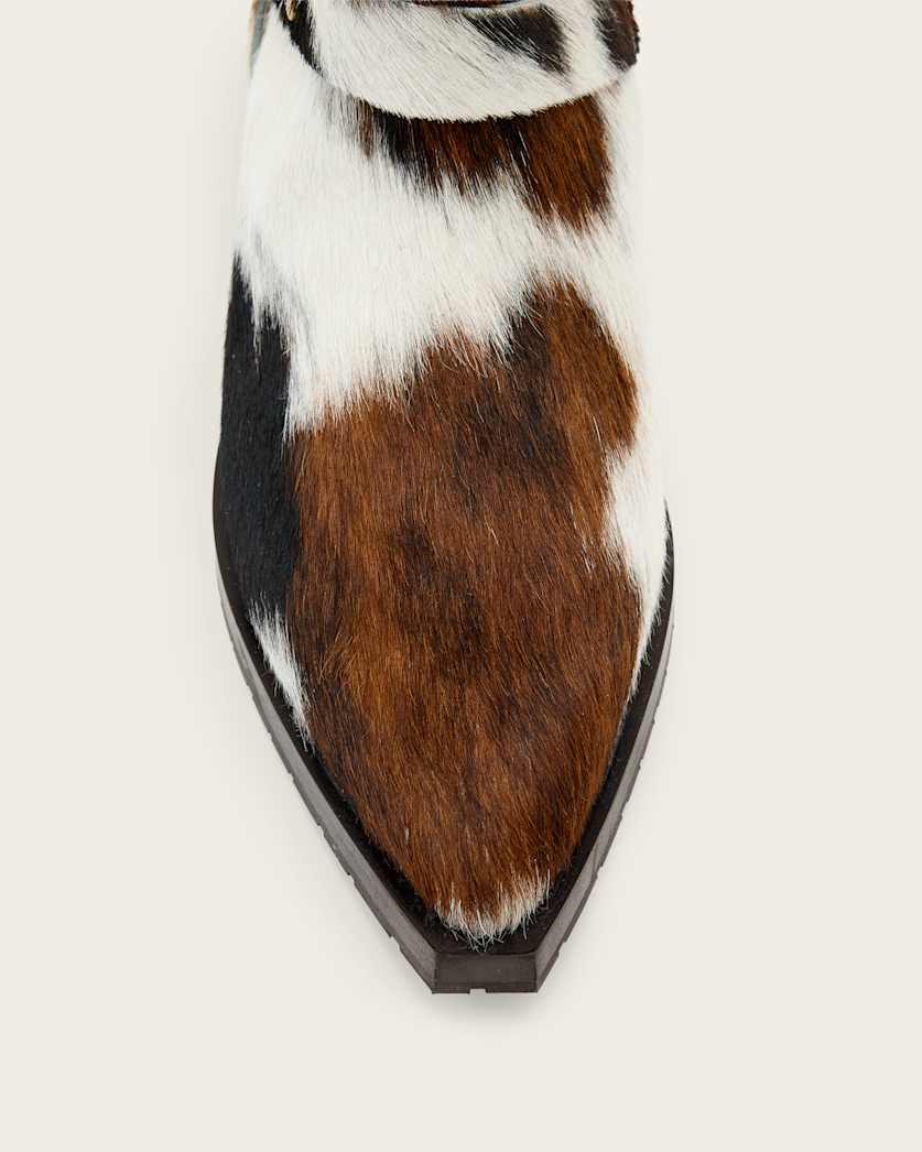 Fox Carabiner Western Boot COW PRINT | ALLSAINTS